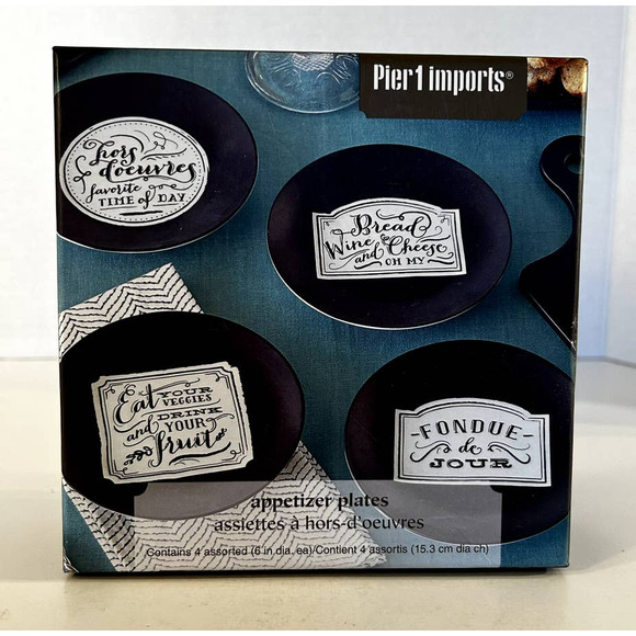 Pier 1 | Dining | New In Box Appetizer Plates From Pier Imports Set Of ...
